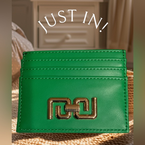 Aldo | Accessories | Aldo Green And Gold Key Card Holder With Glossy ...